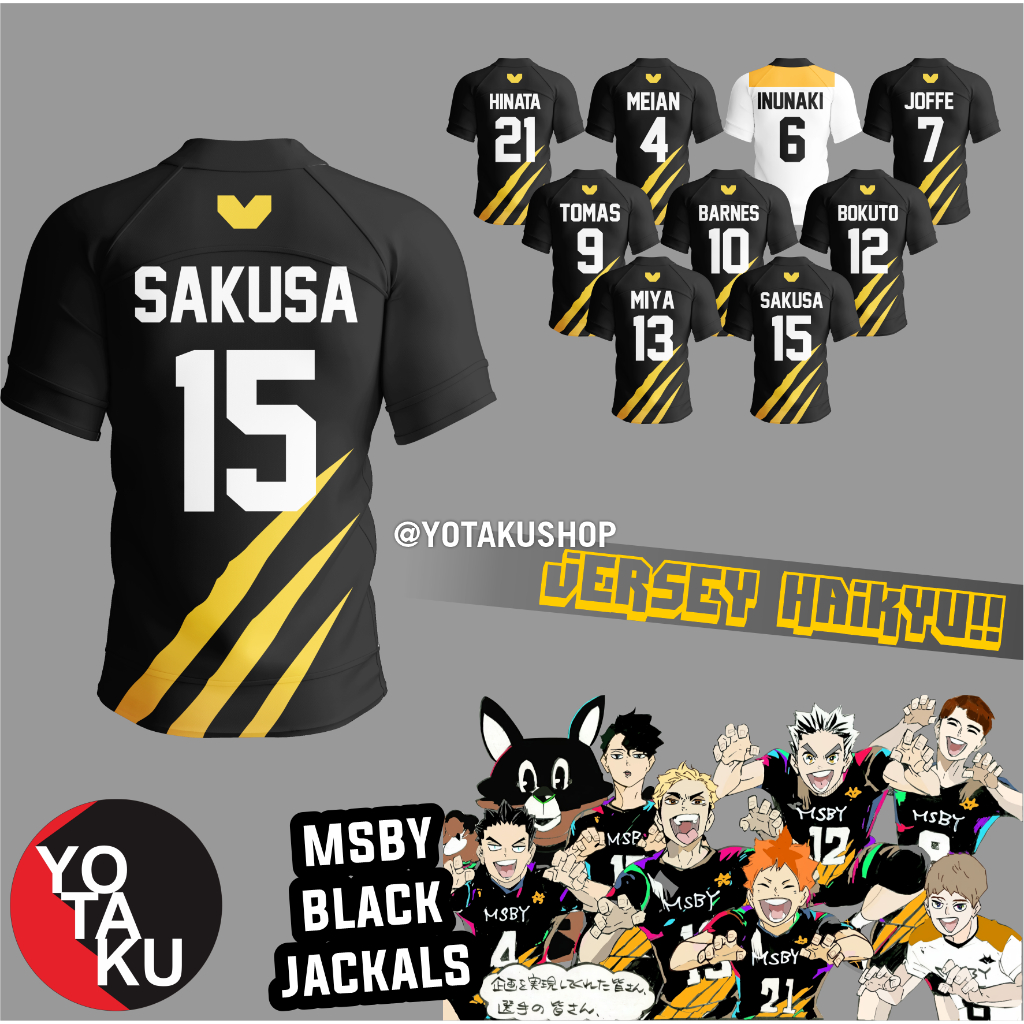 Jual Jersey Anime Cosplay Haikyuu Haikyu MSBY Black Jackals Seri 1 ...
