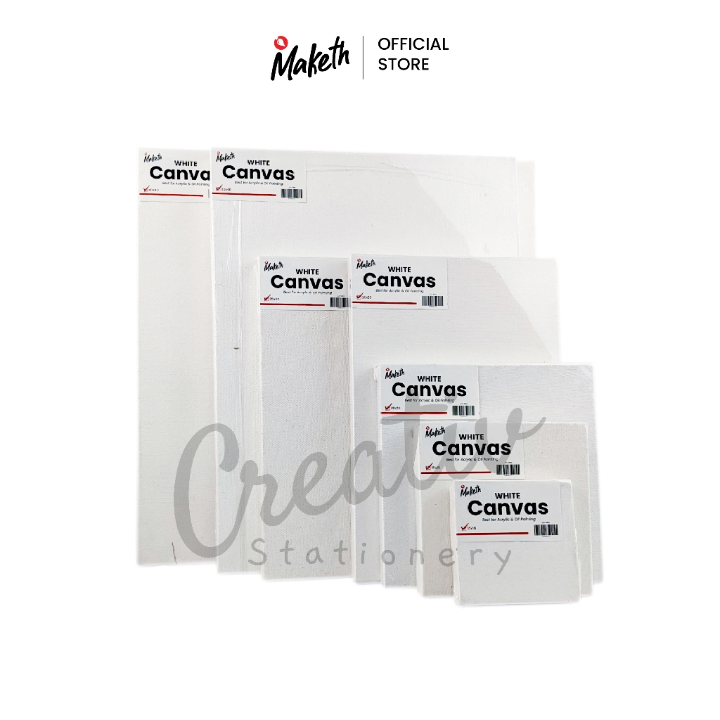 Jual Kanvas Lukis Painting Canvas Sudah Gesso Kecil Sedang 10X10 15X15 ...