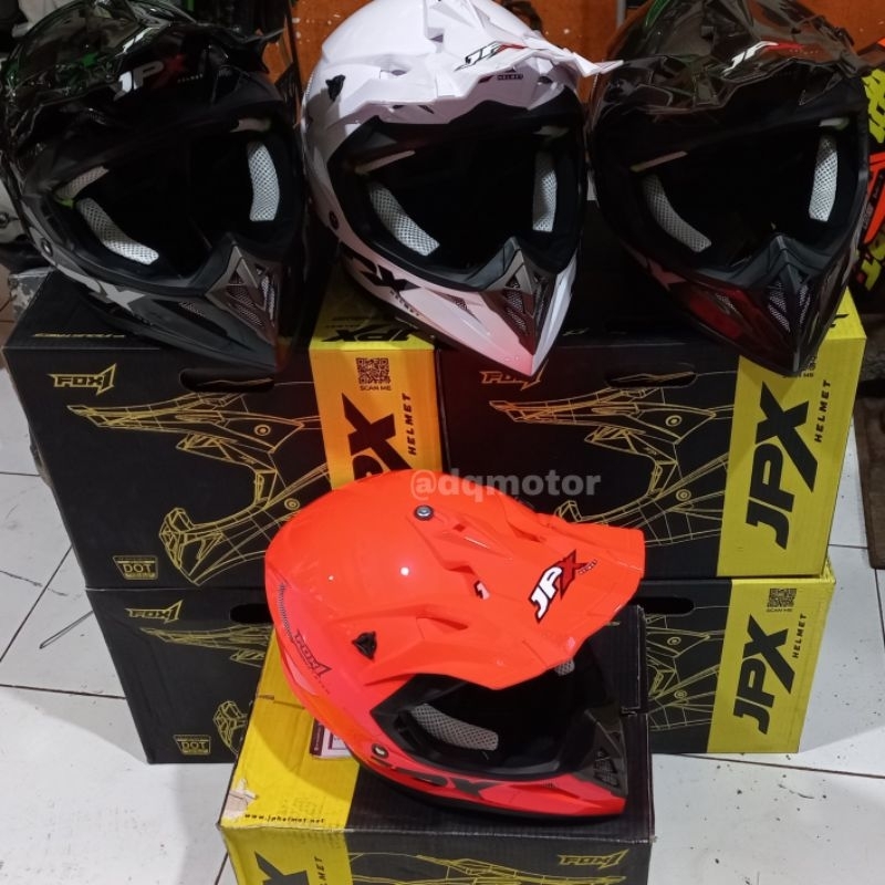 Jual HELM JPX FOX1 SOLID - HELM CROSS | Shopee Indonesia