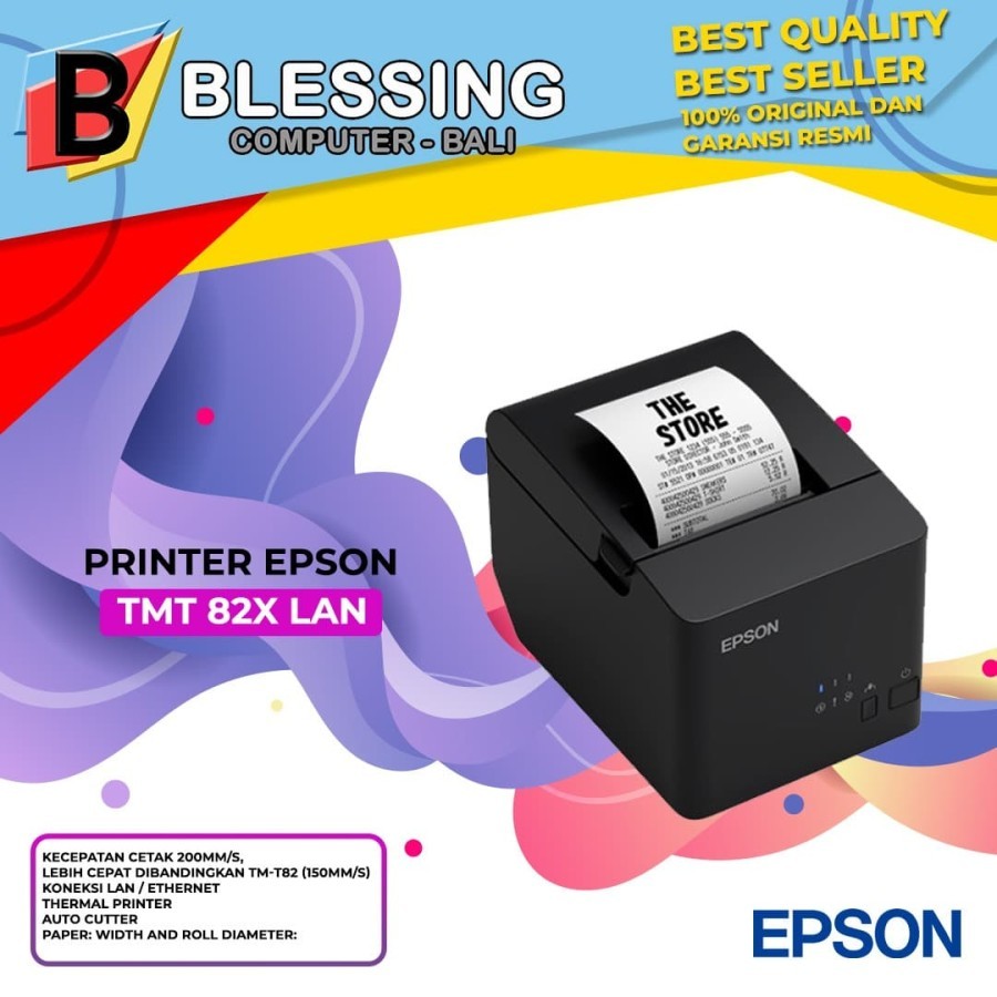 Jual PRINTER Epson TM T82X 442 Ehternet LAN | PRINTER EPSON TMT 82X LAN ...