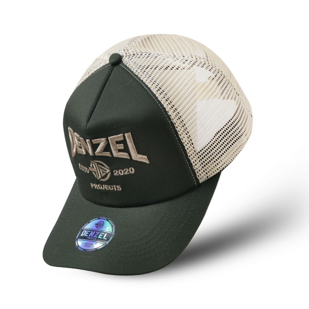 Jual DZ 143 DENZEL TRUCKER CAP Hijau Army - TOPI HIKING - TOPI GUNUNG ...
