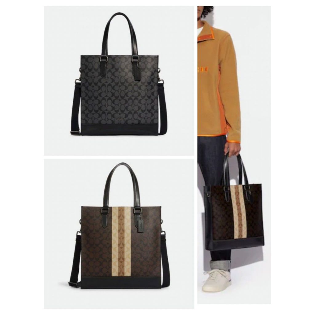 Jual Coc 6707 C3232 Graham Structured Tote In Blocked Signeture Canvas ...