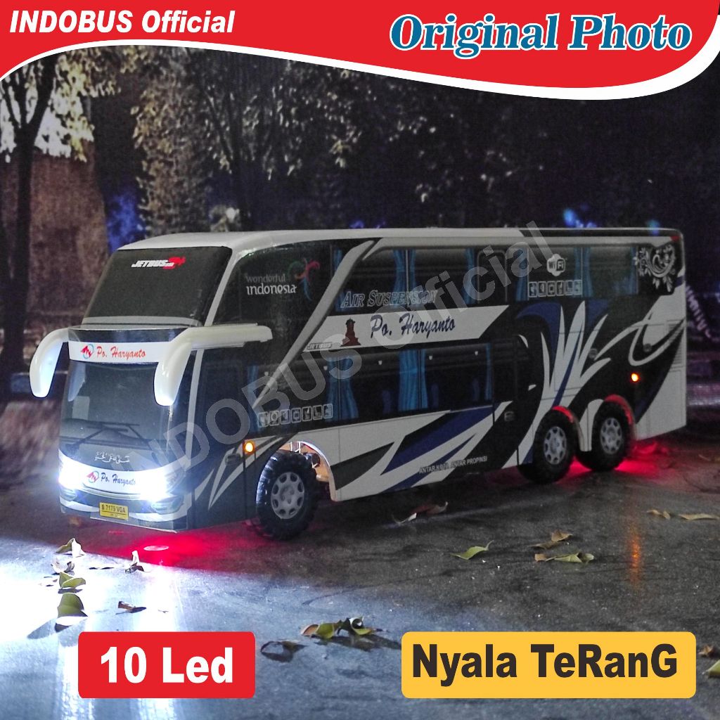 Jual INDOBUS Miniatur Bus Bis HARYANTO Double Deck | Shopee Indonesia