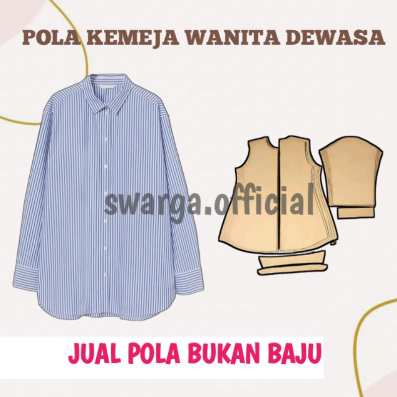Jual Pola Kemeja Tunik Wanita Dewasa | Shopee Indonesia