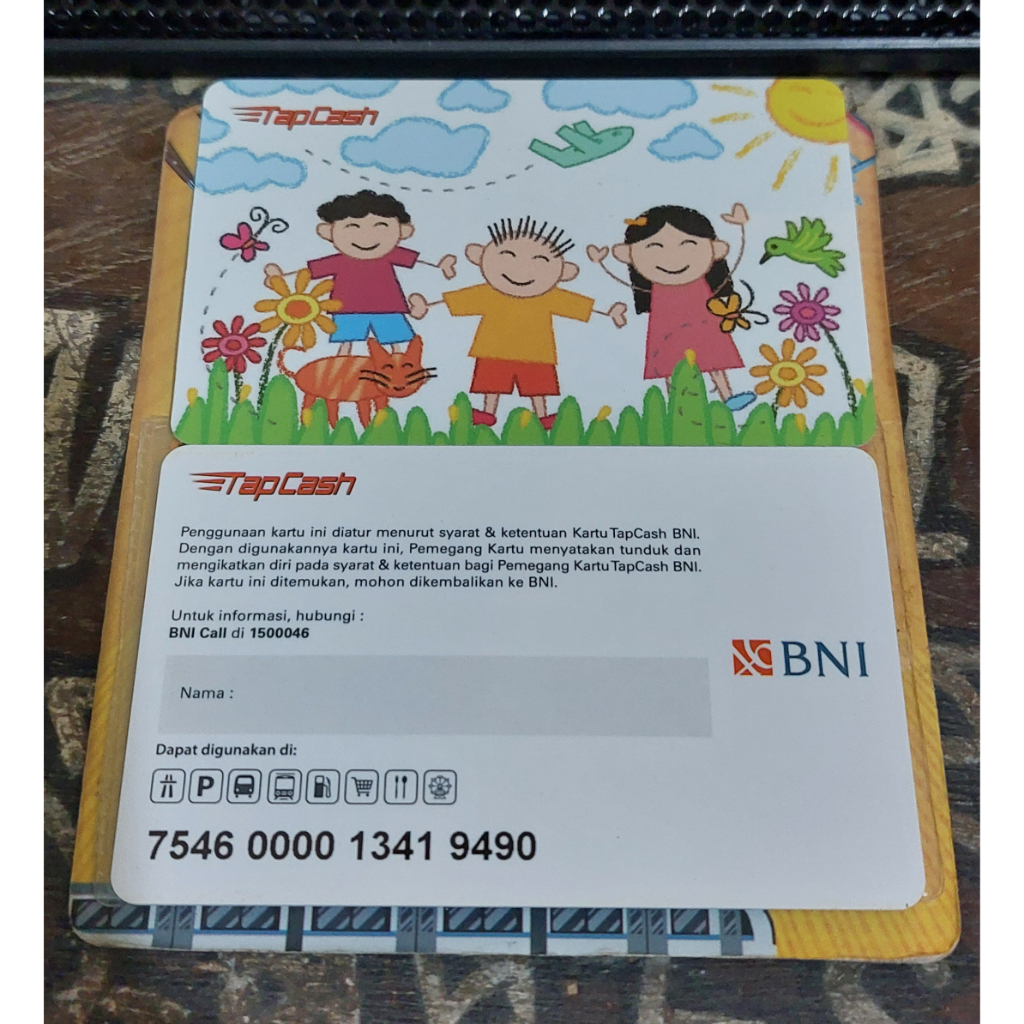 Jual Kartu eMoney eToll TapCash BNI edisi Gambar Anak TK | Shopee Indonesia