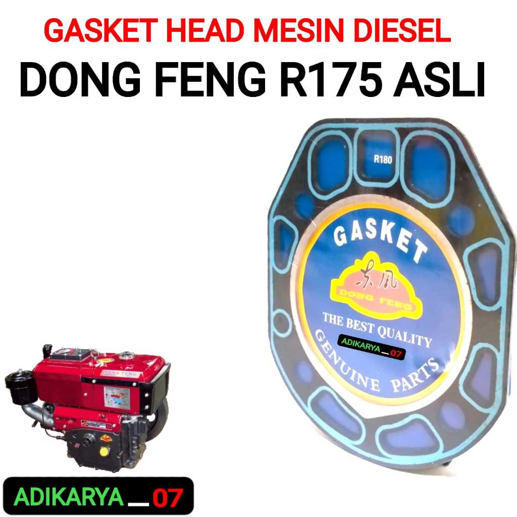 Jual Paking gasket head R175 paking kop mesin diesel dongfeng R175 7.5hp | Shopee Indonesia
