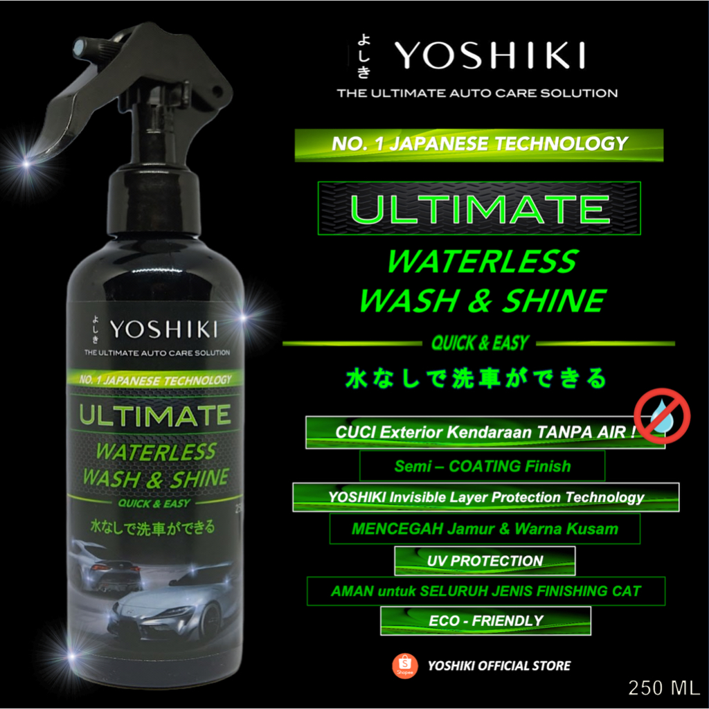 Jual YOSHIKI Waterless Wash & Shine Cuci Mobil Motor Kendaraan Tanpa ...