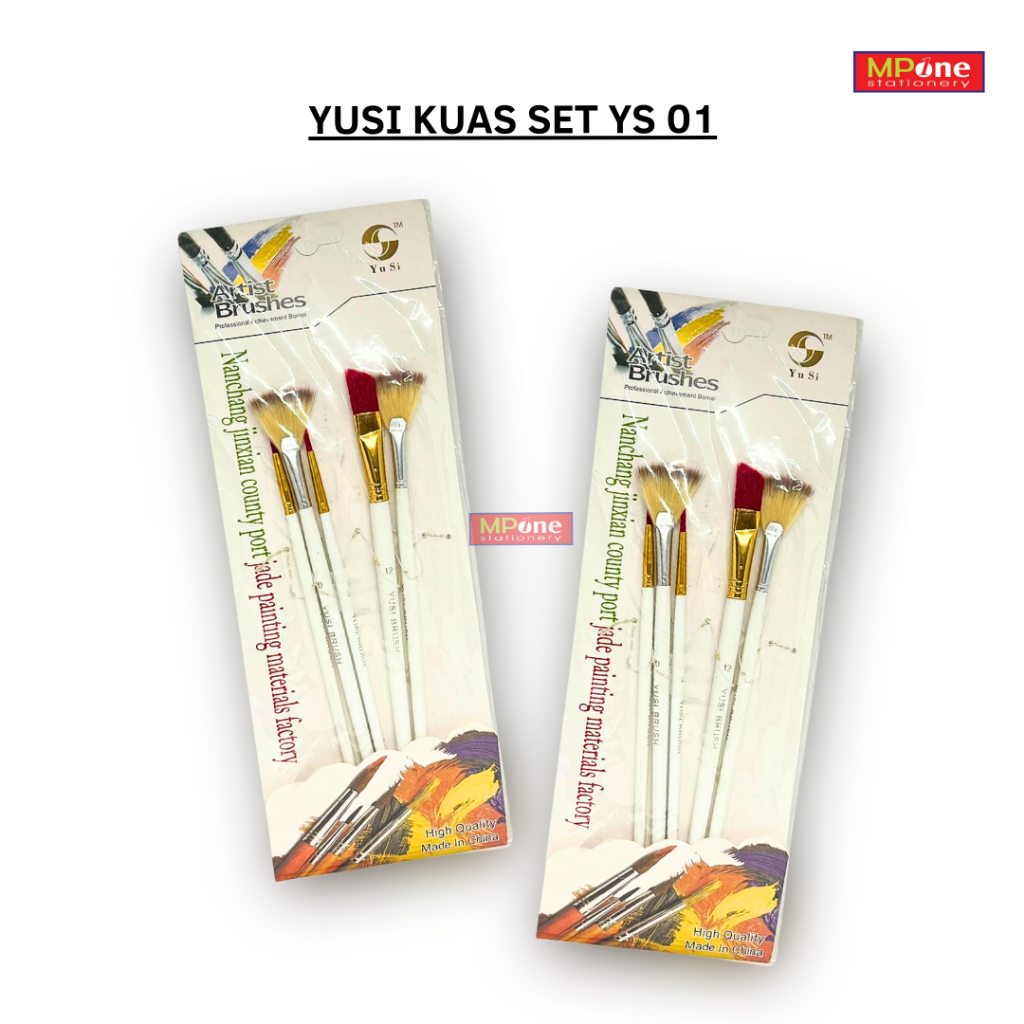 Jual Kuas Lukis 1 Set YUSI / Brush Cat Air Lukis YS-01 (1 Set @5pcs ...