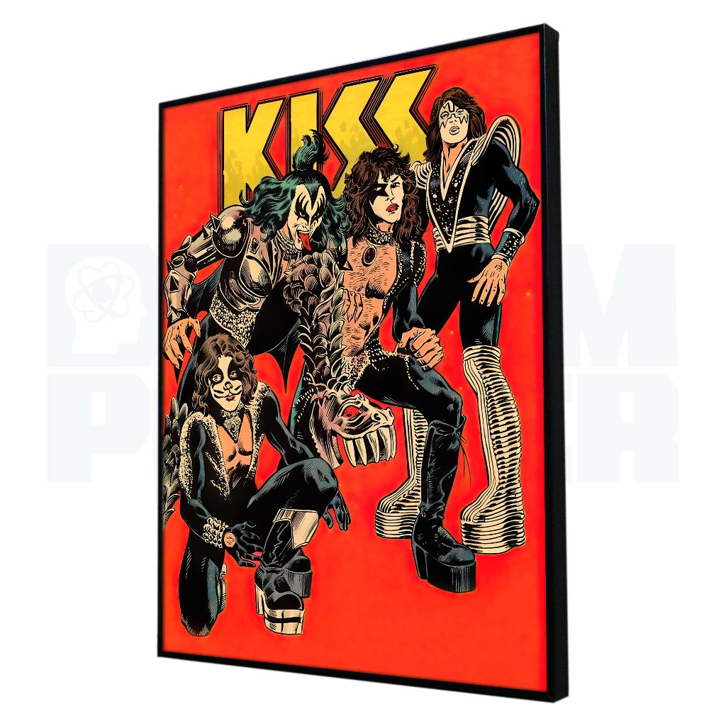 Jual Poster Band Frameblock Ukuran A3 30x40 cm | Poster Konser Kiss v6 ...