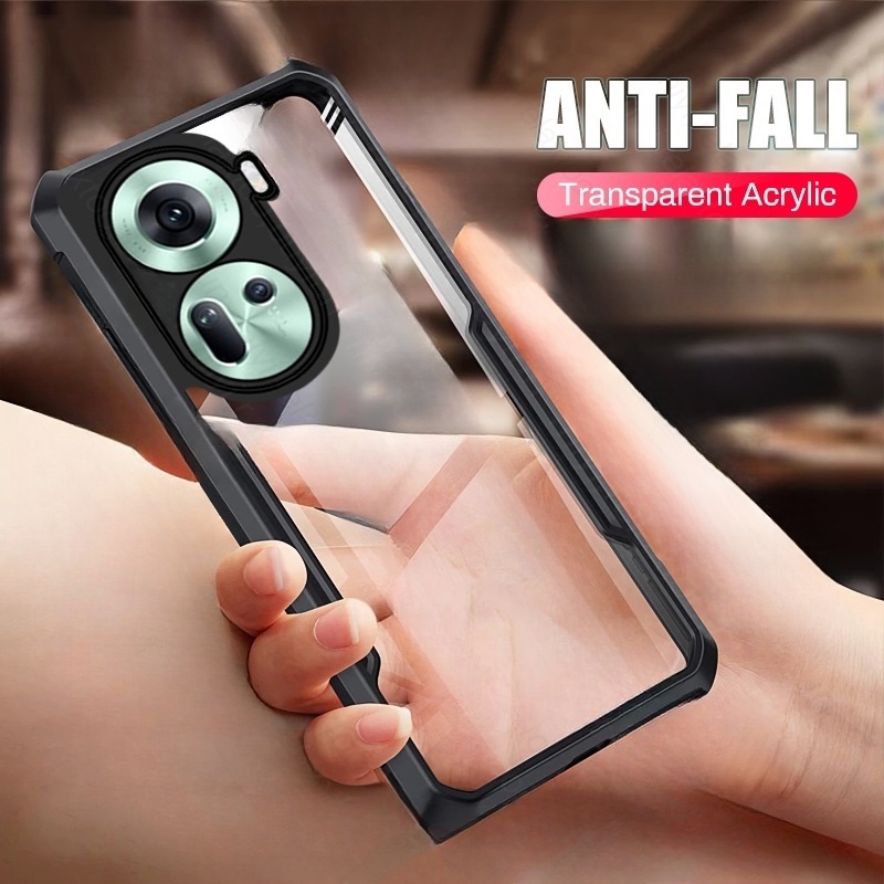 Jual Casing Oppo Reno 11 5G Clear Bening Free Ring Standing Hp Silikon Hybrid Xundd Soft Case ...