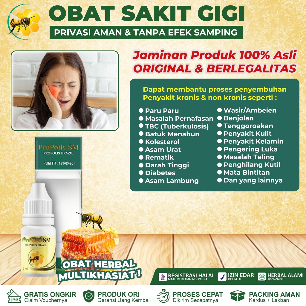Jual Obat Sakit Gigi Berlubang Gusi Bengkak Sariawan Di Bibir Radang Tenggorokan Anak Dan Dewasa ...