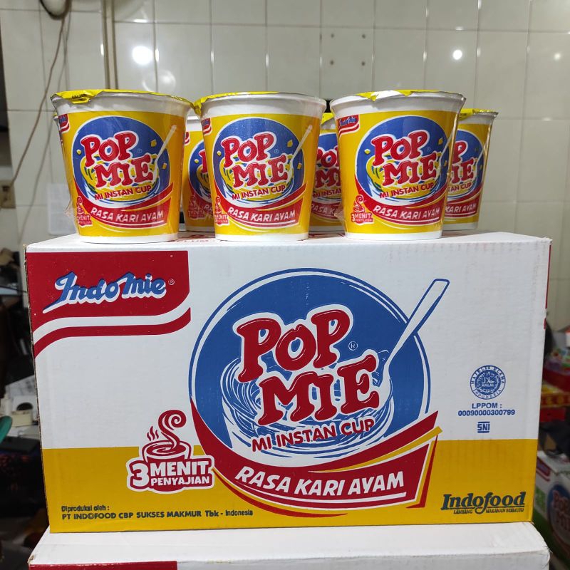 Jual Pop Mie Rasa Kari Ayam 75gr 1 dus isi 24 cup | Shopee Indonesia