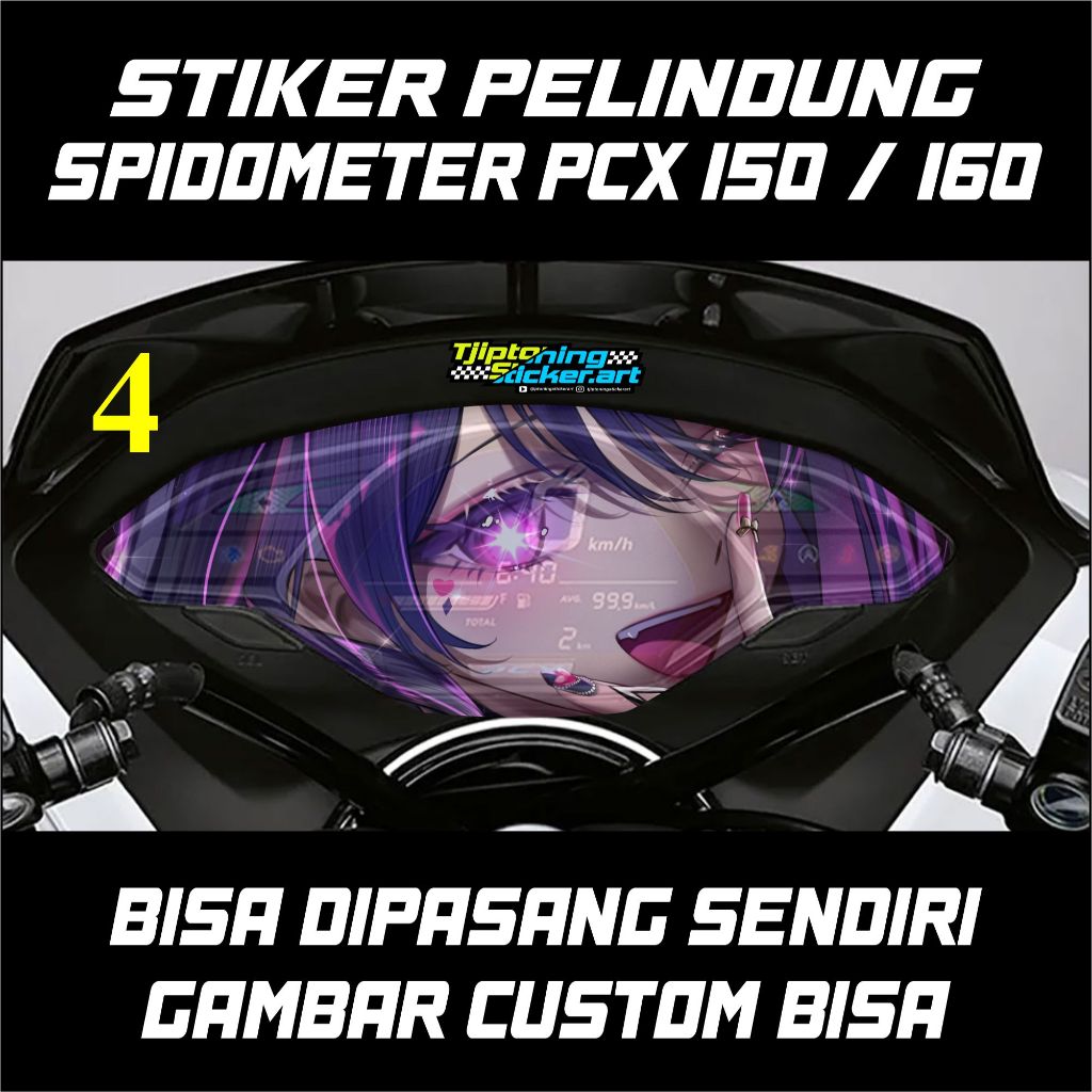 Jual STIKER SPEEDOMETER TRANSPARAN ANIME GIRL PCX 150 - PCX 160 - BEBAS ...