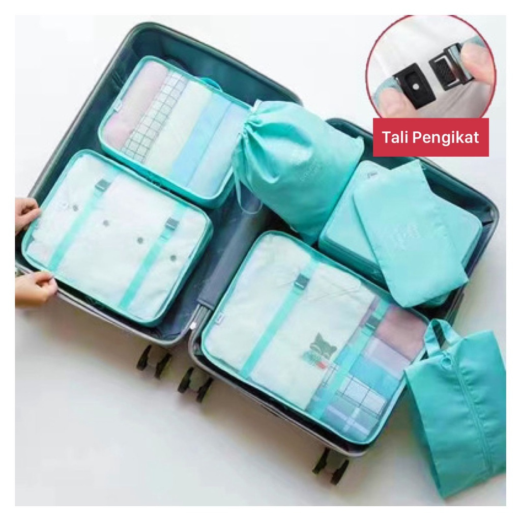 Jual 7 in 1 Tas Travel Organizer Storage Bag Luggage Bag Tas Dalam ...
