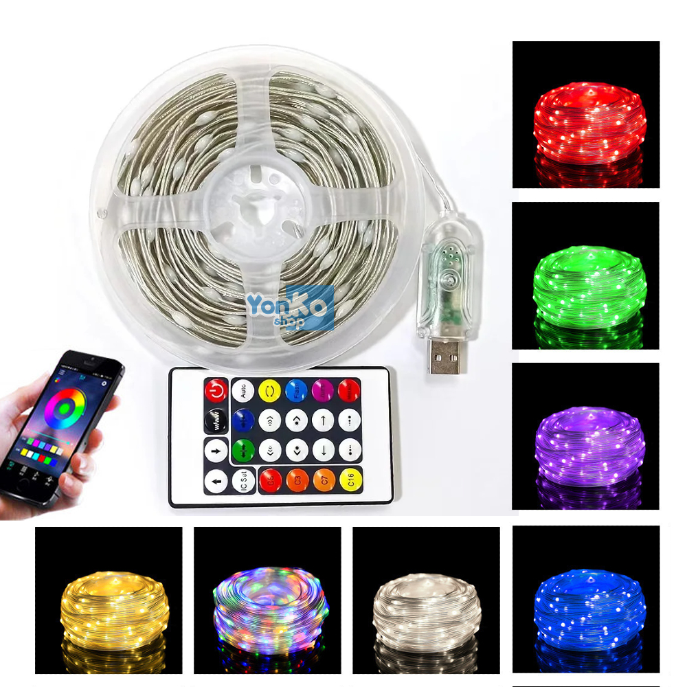 Jual Lampu Hias LED Strip 10 Meter + Connector USB / Lampu Dekorasi LED String Aplikasi ...