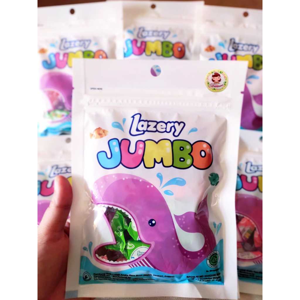Jual .Lazery Jumbo Chewy Candy Assorted Permen Lunak Aneka Rasa Buah 60 ...