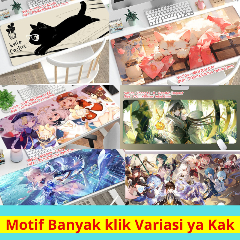 Jual PREMIUM MOUSE PAD PANJANG MOUSEPAD GAMING MOTIF KUCING CATS ...