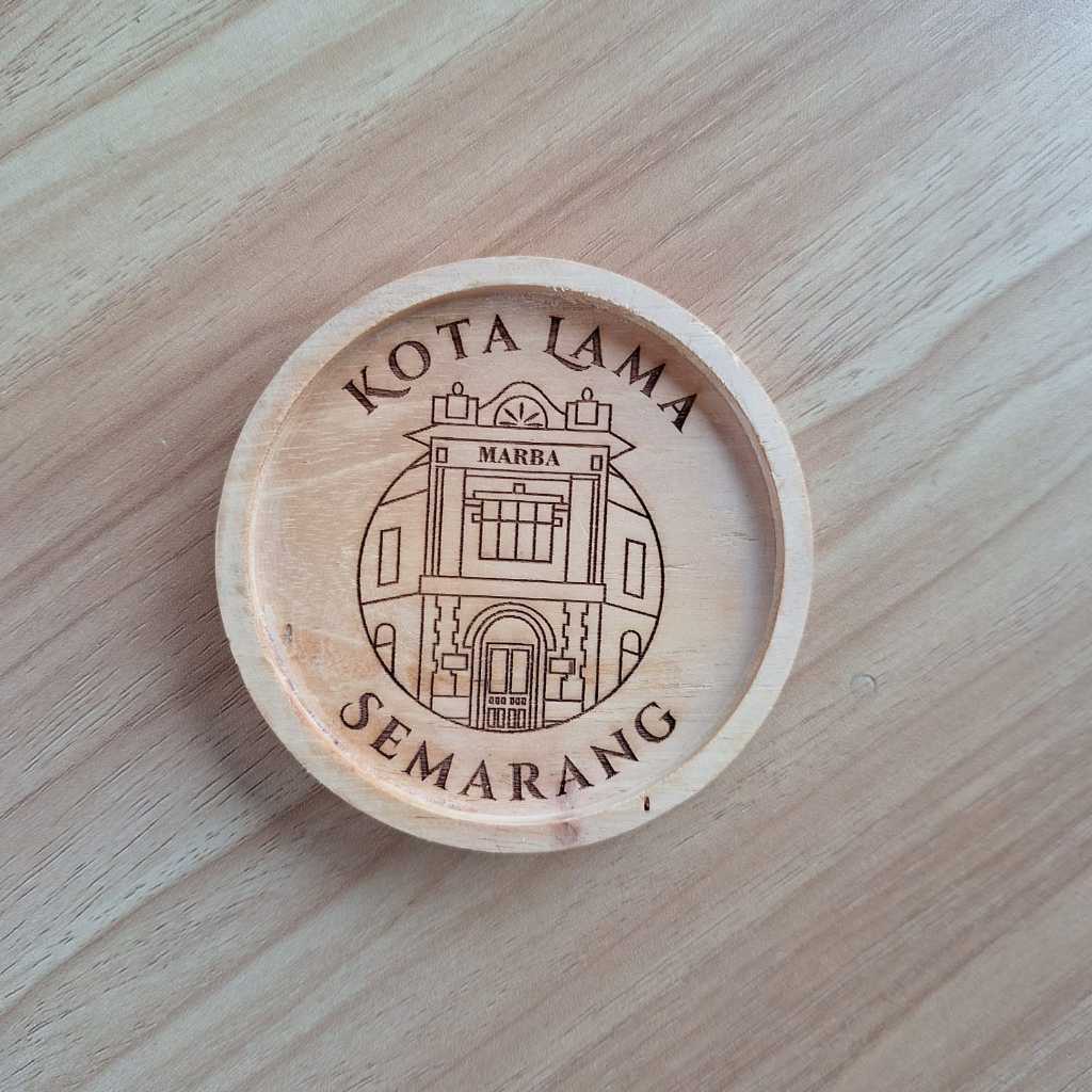Jual Coaster / Tatakan Gelas Grafir Semarangan Oleh Oleh Souvenir ...