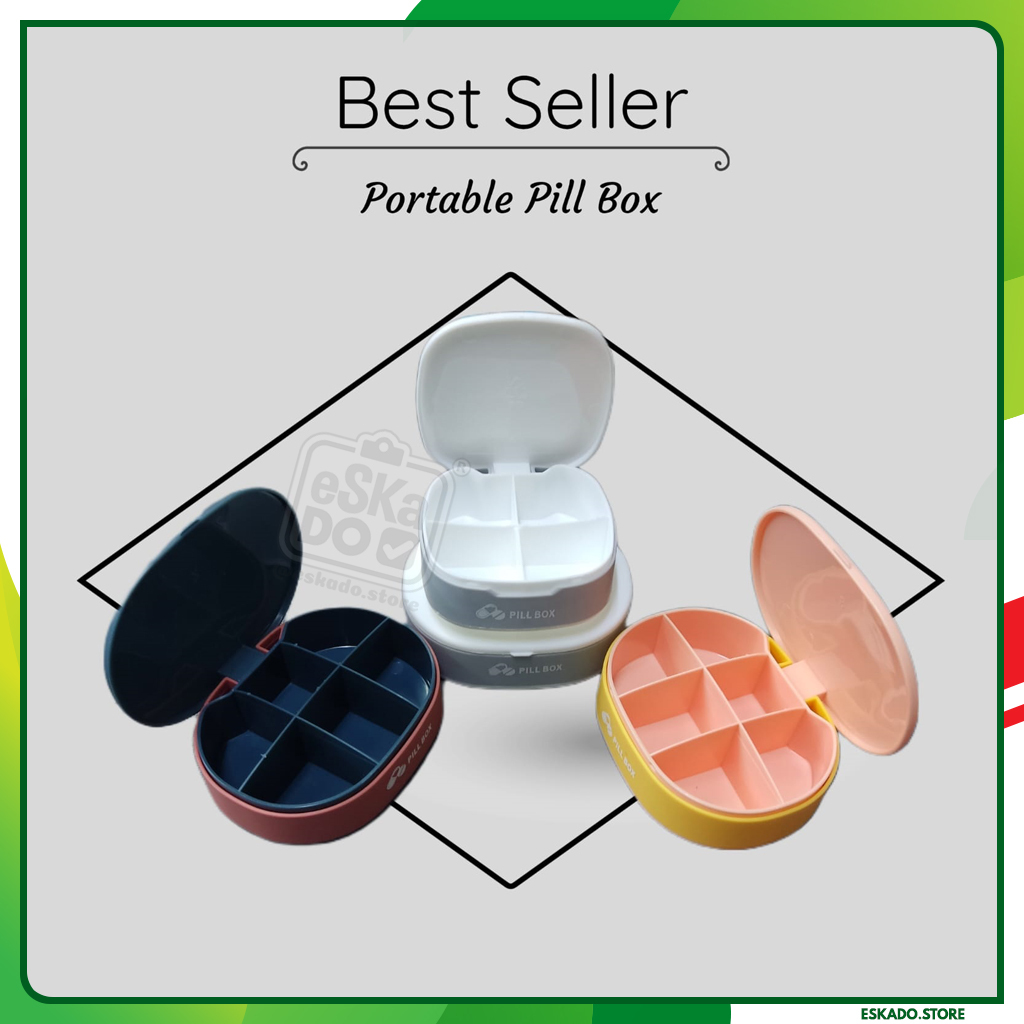 Jual Kotak Obat Portable Travel Box Pill Box Kotak Obat Mini Tempat ...