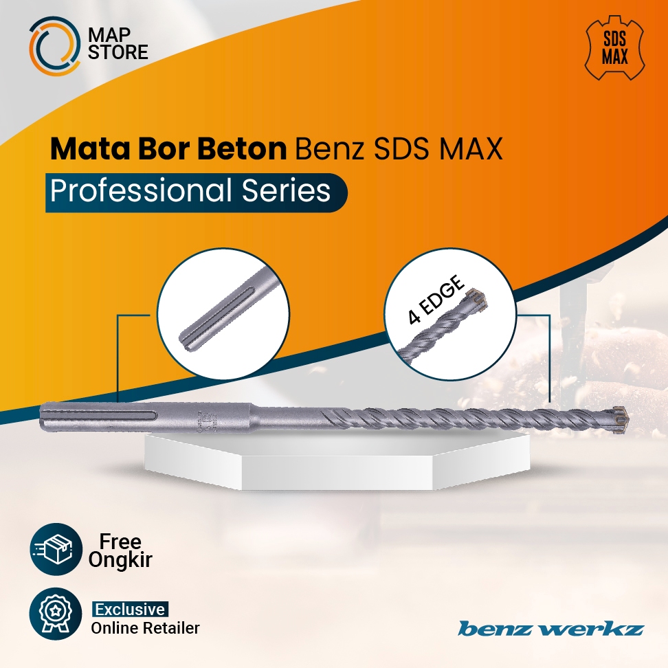 Jual Hammer Drill Bit SDS MAX - Size 38mm x 340mm | Shopee Indonesia