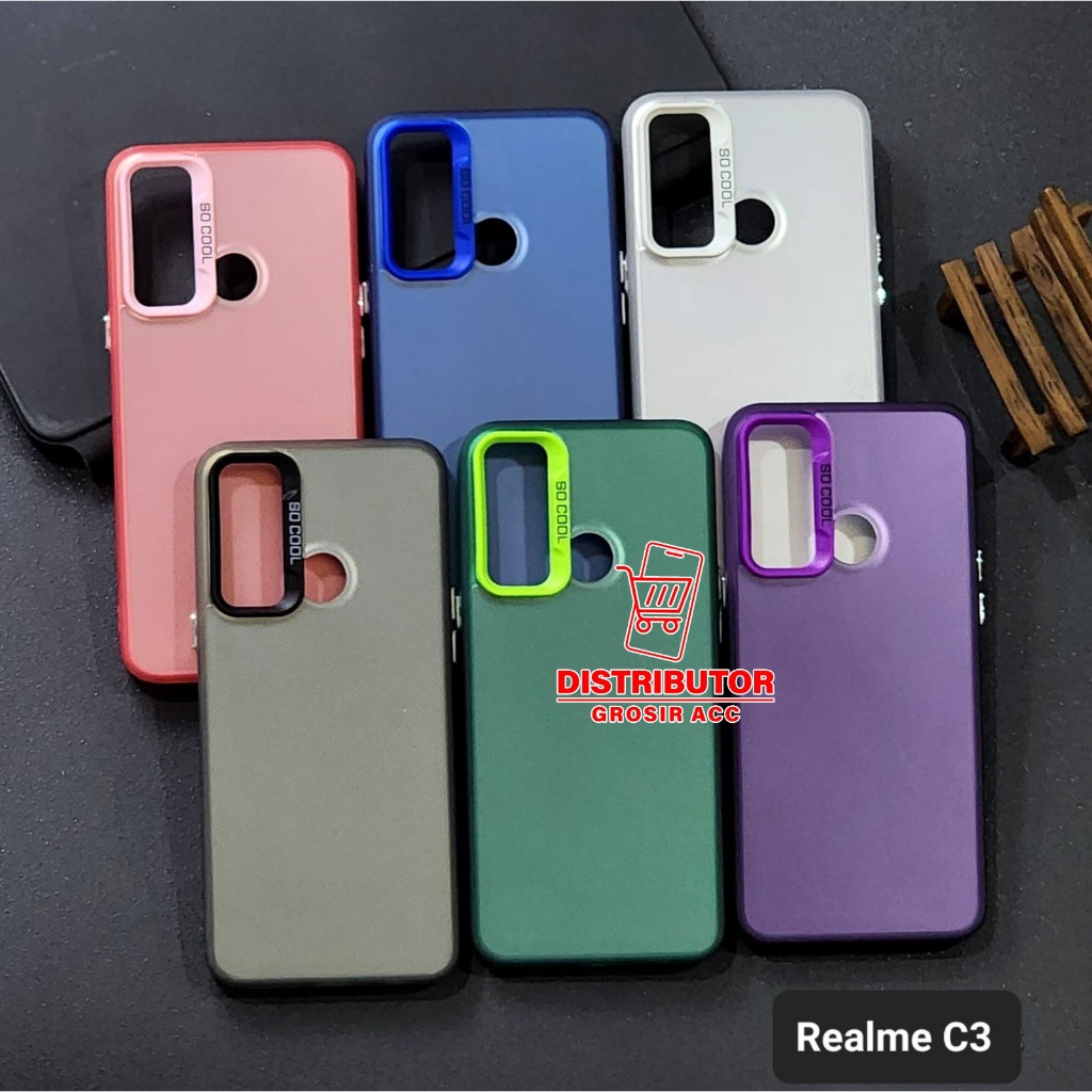 Jual REALME C3 CASE IMD HYBRID PLATE HOLOGRAM CASE SOCOOL REALME C3 ...