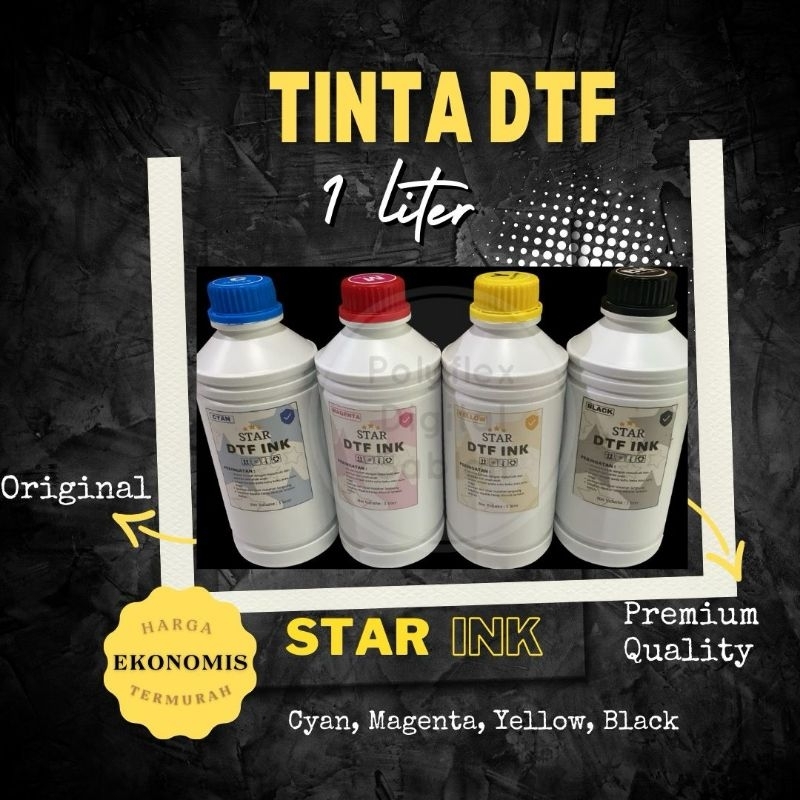 Jual Tinta DTF Ink White dan Color Ekonomis Star Ink Warna Pekat Murah | Shopee Indonesia