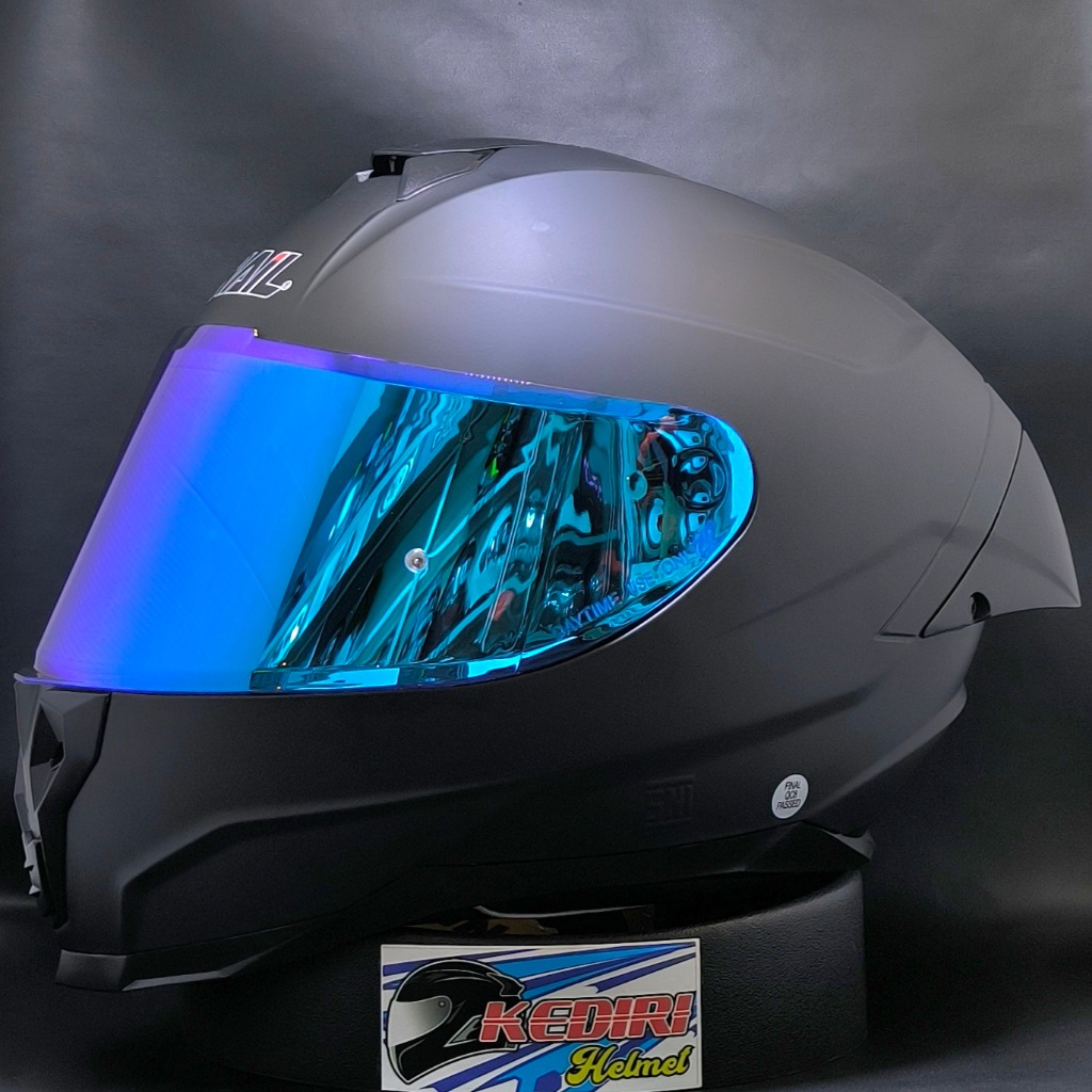 Jual Helm SNAIL FFS3 Solid polos Full Face visor iridium | Shopee Indonesia