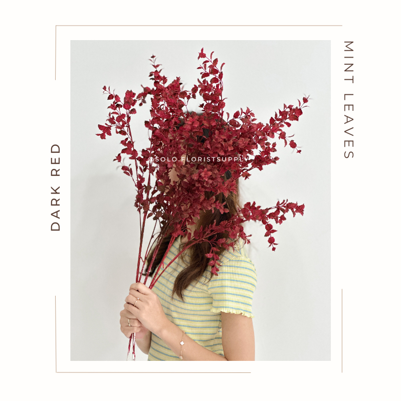 Jual MINT LEAVES HANGING GRASS DAUN JUNTAI Daun Misty X5 Artifisial ...