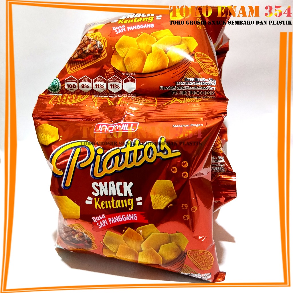 Jual Piattos Piatos Snack kripik Kentang Renceng isi 10 bungkus x 15 ...