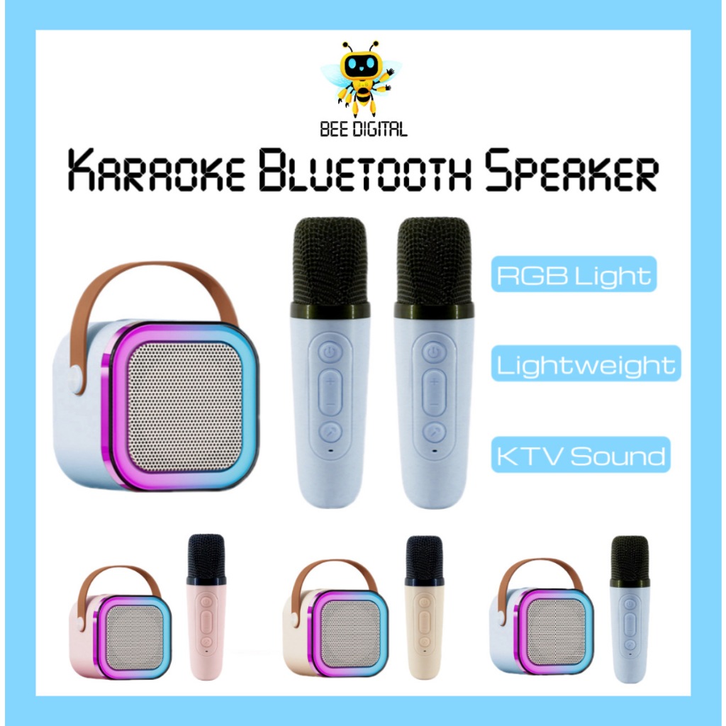 Jual BEEDIGITAL COD Speaker Bluetooth Portable With Mic Karaoke LED ...