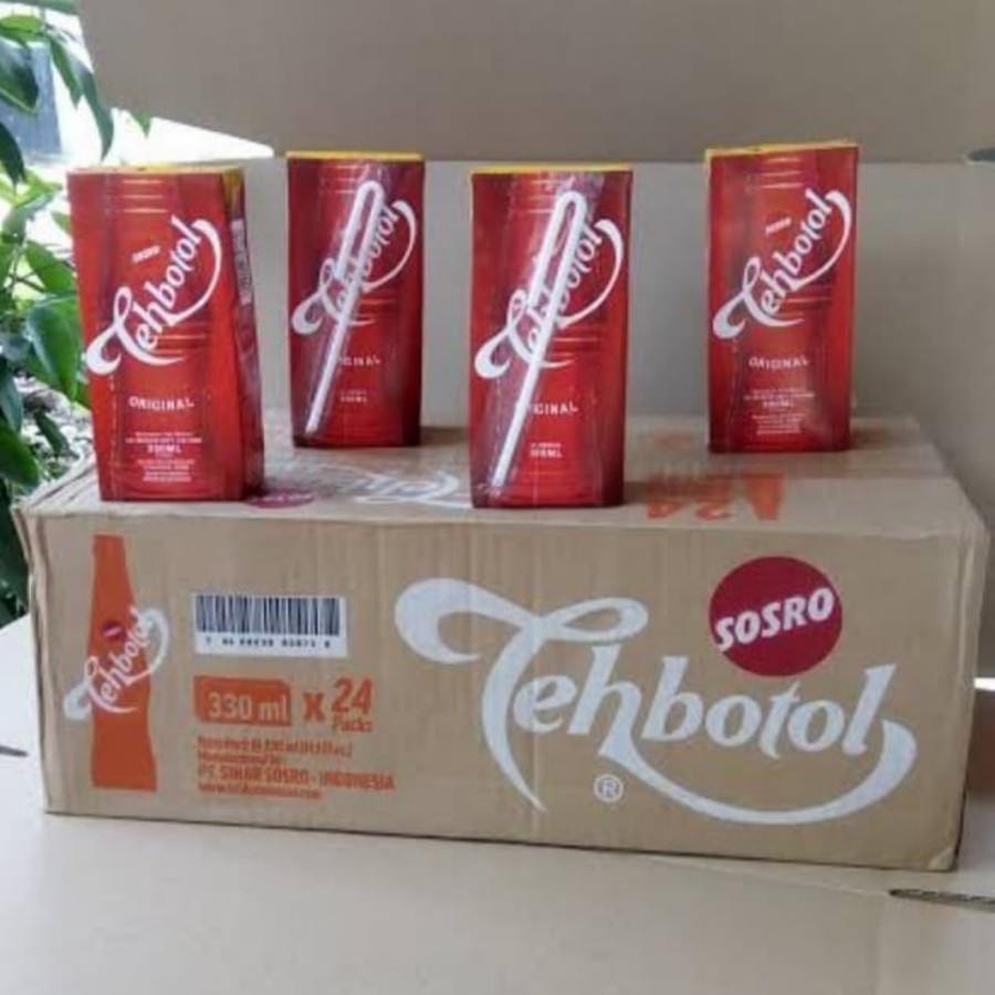 Jual Tea Teh Botol Sosro Kotak 330 ml ( 1 dus isi 24 pcs ) | Shopee ...