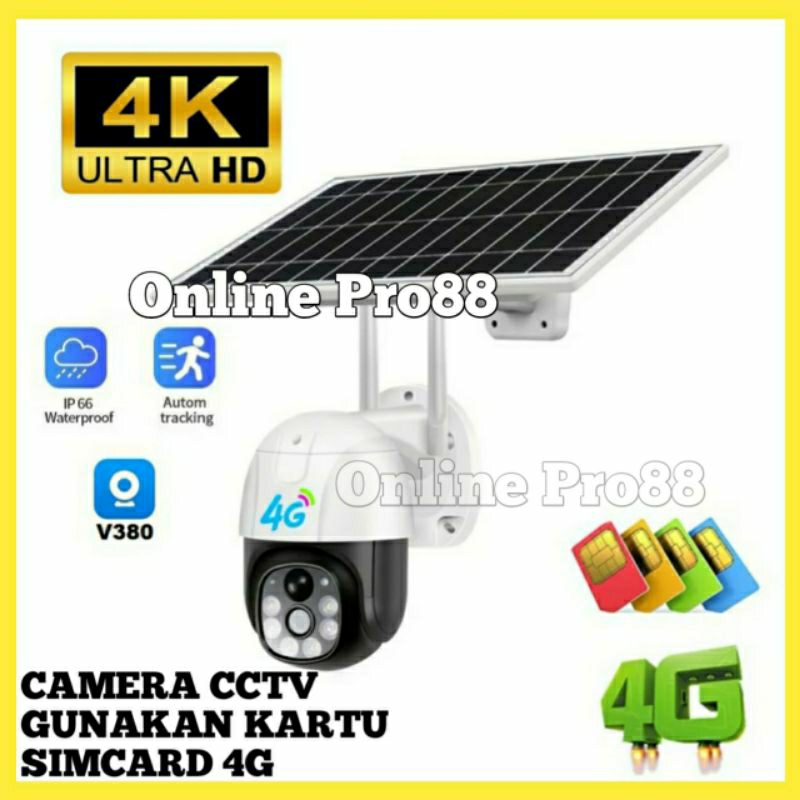 Jual IPCam CCTV Solar Panel V380 Kamera Outdoor 4G SimCard IP66 ...