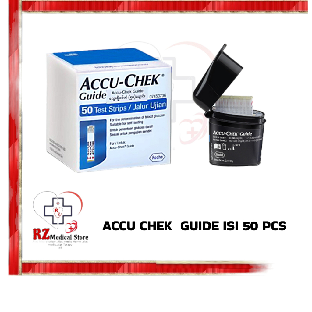 Jual Accu Chek Guide Test Strip - 50 strip | Shopee Indonesia
