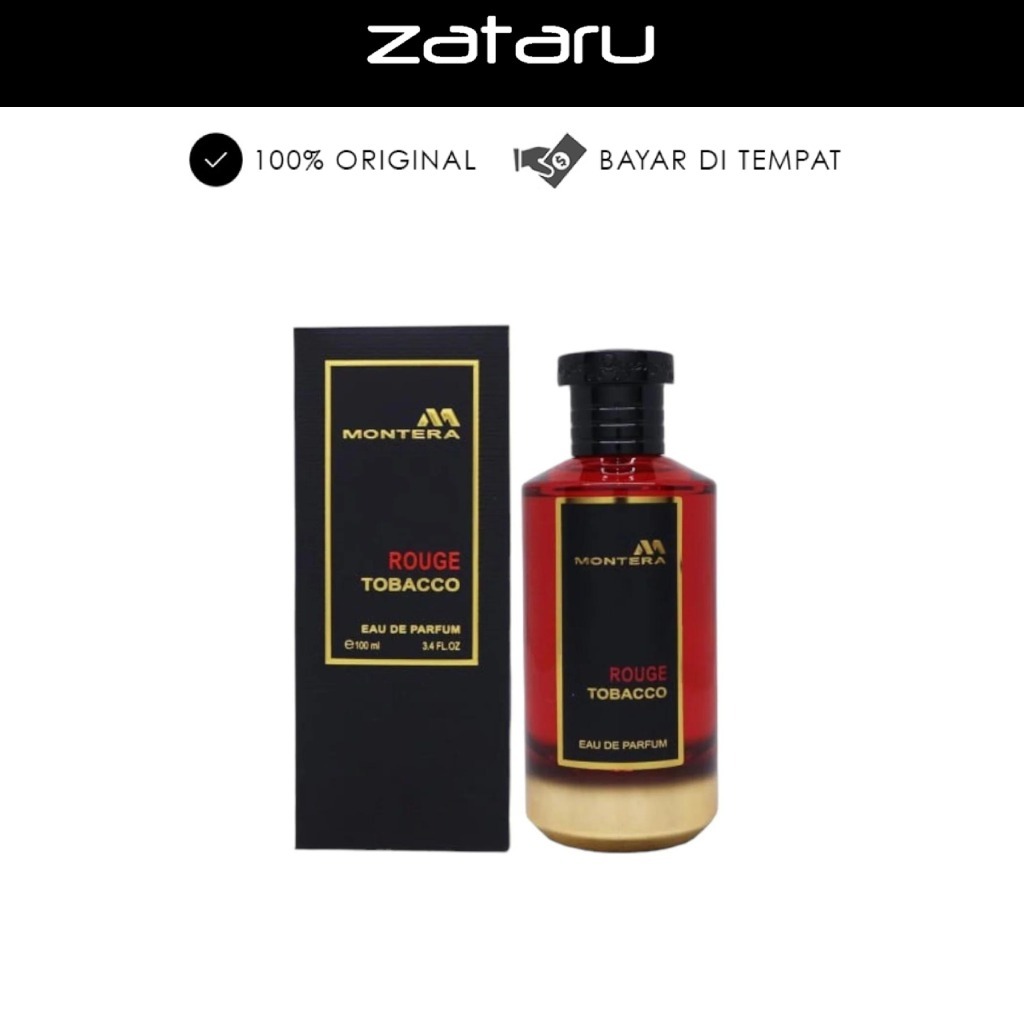 Jual Fragrance World Montera Rouge Tobacco Unisex EDP - 100 ML | Shopee ...