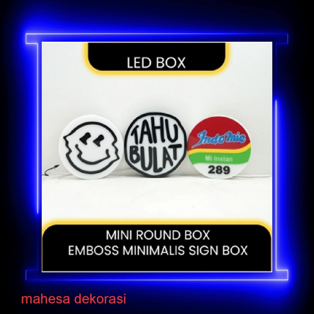 Jual Emboss Minimalis Sign Box I Neon Box Round Huruf Timbul Design ...