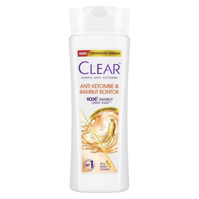Jual CLEAR Shampoo Anti Ketombe & Rambut Rontok, diperkaya dengan ...