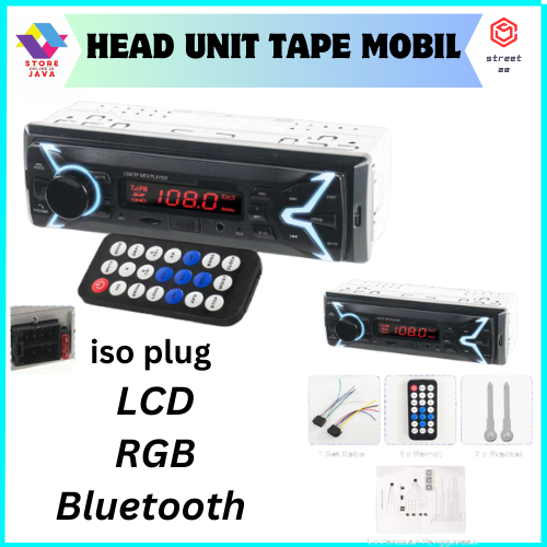 Jual Single Din Audio Tape Mobil? LCD RGB Bluetooth 5.1 ISO Plug 60W ...