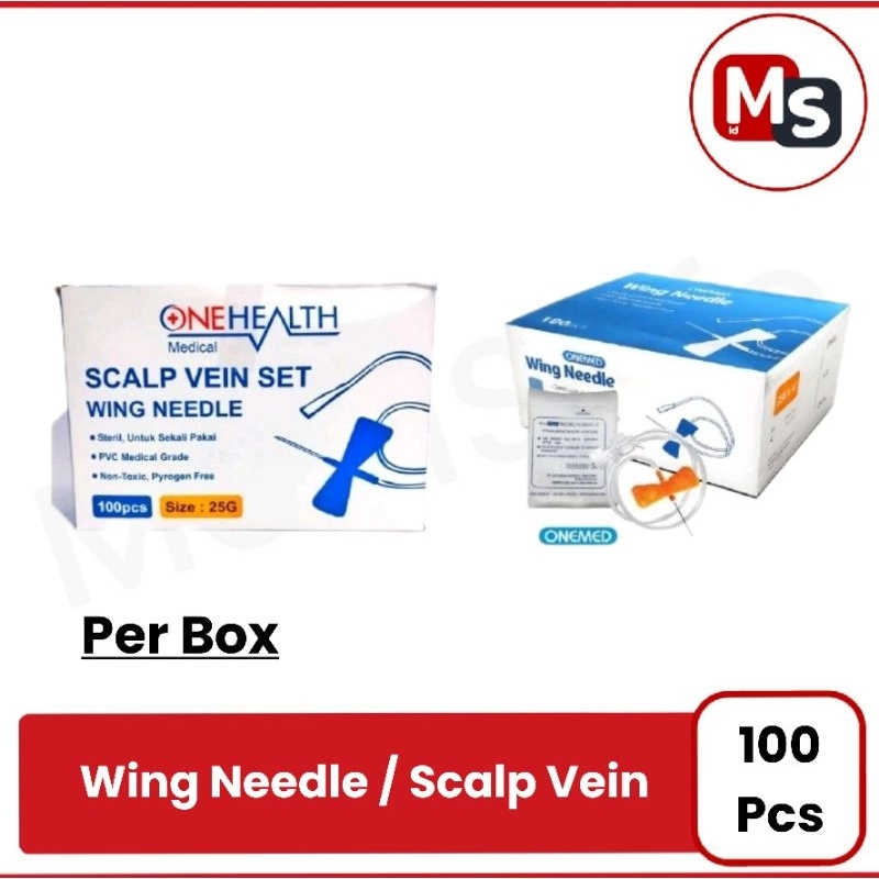 Jual Wing Needle Set / Scalp Vein / Wing Infusion Isi 100 Pcs / Box ...