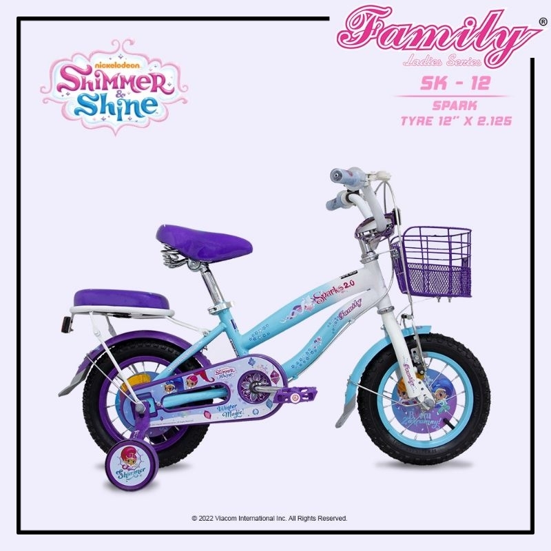 Jual Sepeda Family 12 16 inch spark shimmer shine anak perempuan ...