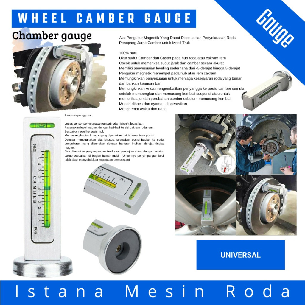 Jual Alat Camber Castor Strut Wheel Alignment Gauge untuk Mobil Ban ...