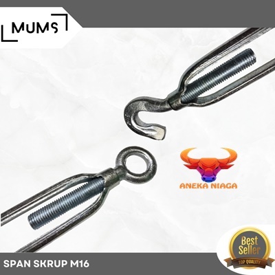 Jual AN22-Span Skrup 16mm Jarum Keras M16 Turn Buckle Water Mur Galv ...