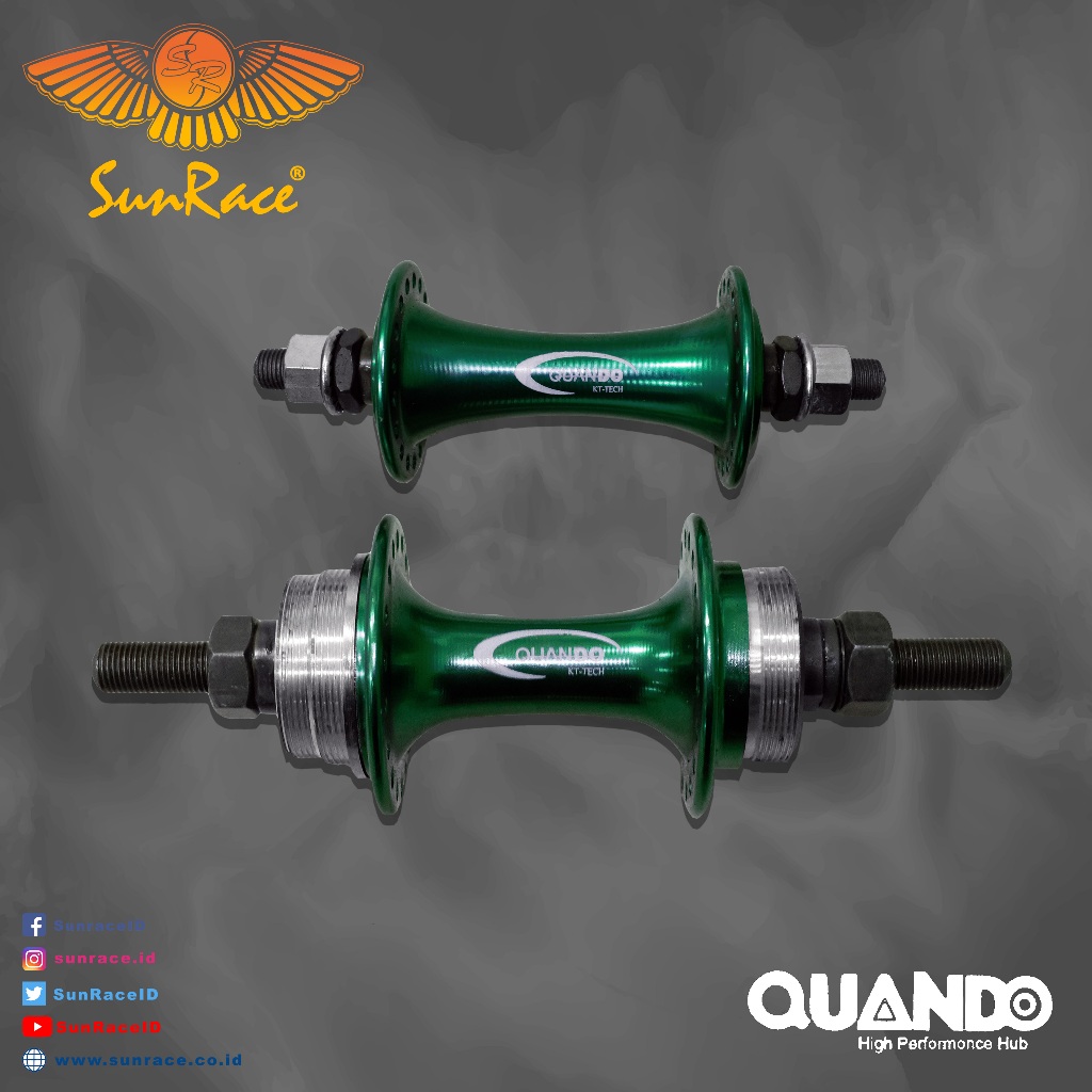 Jual HUB SEPEDA ALLOY SET QUANDO 36 H DRAT UNTUK FIXIE BMX LIPAT DLL ...