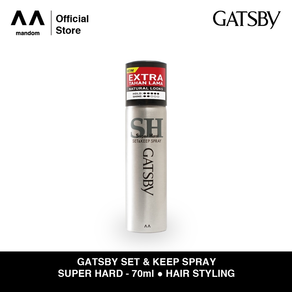 Jual GATSBY Set & Keep Spray - Super Hard 70ml | Shopee Indonesia