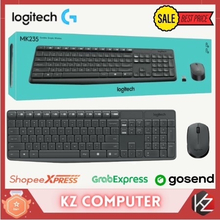 Jual Keyboard Mouse LOGITECH WIRELESS COMBO KEYBOAD + MOUSE MK235 / MK 235 NEW | Shopee Indonesia