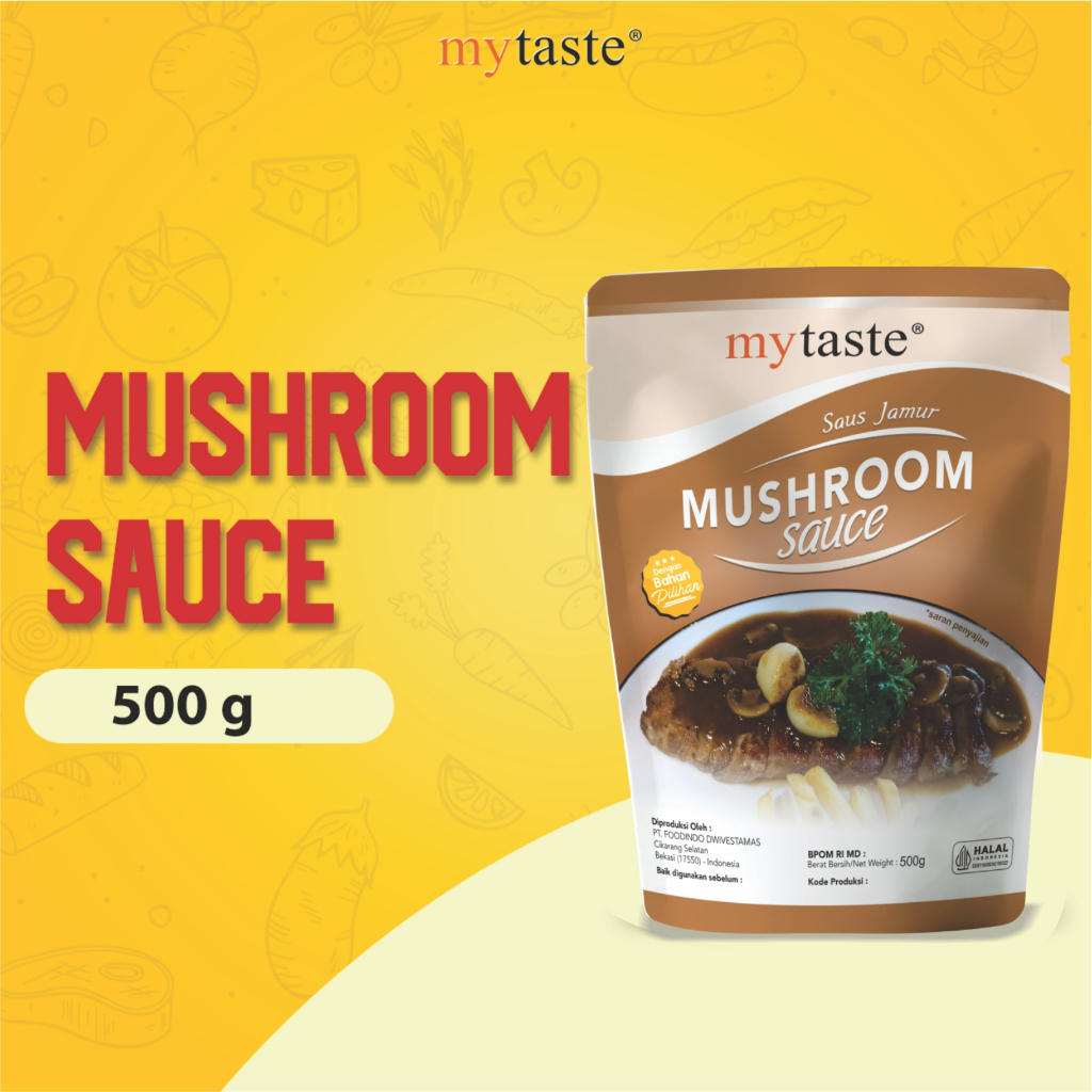 Jual My Taste Mushroom Sauce 500gr Saos Jamur Saus Mushroom Steak Saus ...