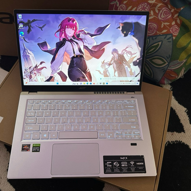 Jual Acer swift X FX14 RTX 3050 ryzen 5 5600 ram 16GB ssd 512GB garansi ...