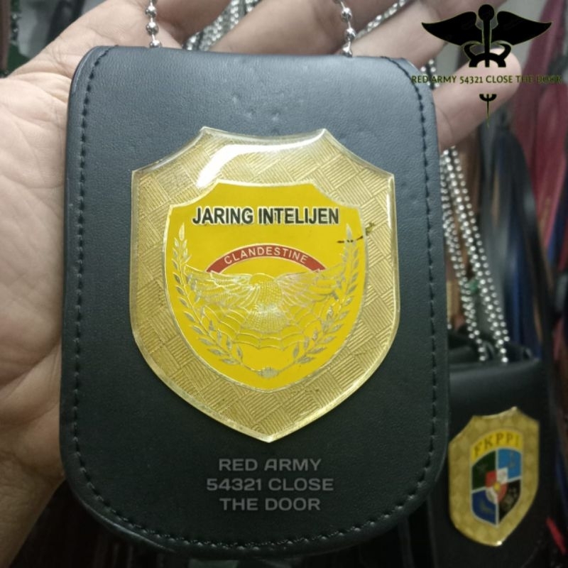 Jual Holder ID Card Lanyard Name Tag Model Kalung Logo Jaring Intelijen ...