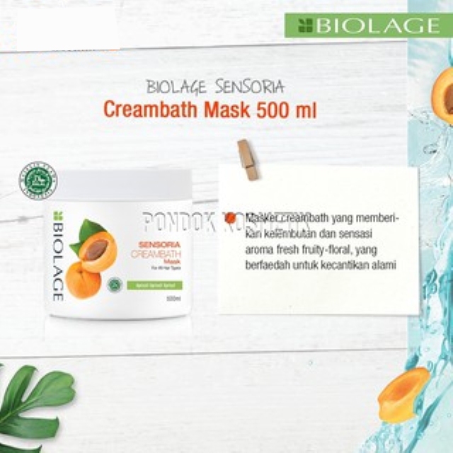 Jual MATRIX SENSORIA CARE APRICOT CREAMBATH 500ML & 1000ml || UNTUK ...