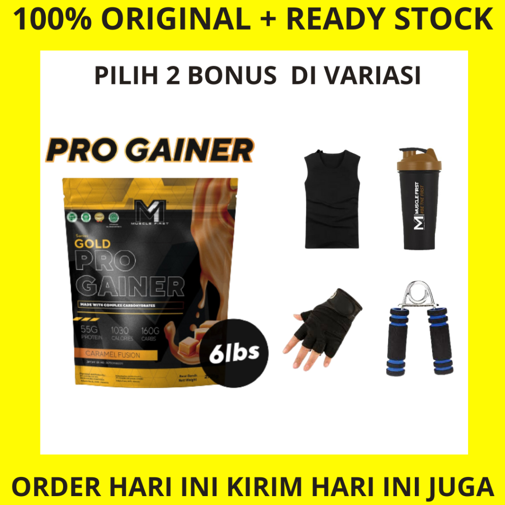 Jual MUSCLE FIRST M1 PRO GAINER 6LBS 2700 GRAM WEIGHT GAINER MASS GAIN ...