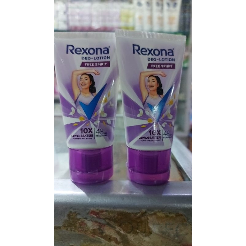 Jual rexona deo lotion tube free spirit 45 gr | Shopee Indonesia